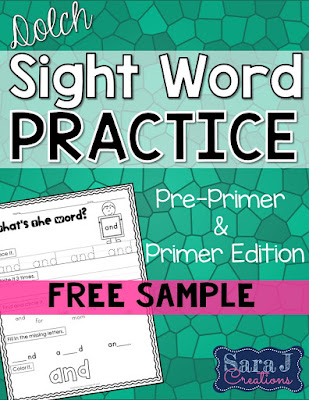 5 Ways to Practice Sight Words + a Freebie | Sara J Creations