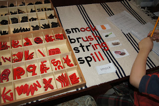 Montessori Reading Series Materials At Home - "Making Montessori Ours"