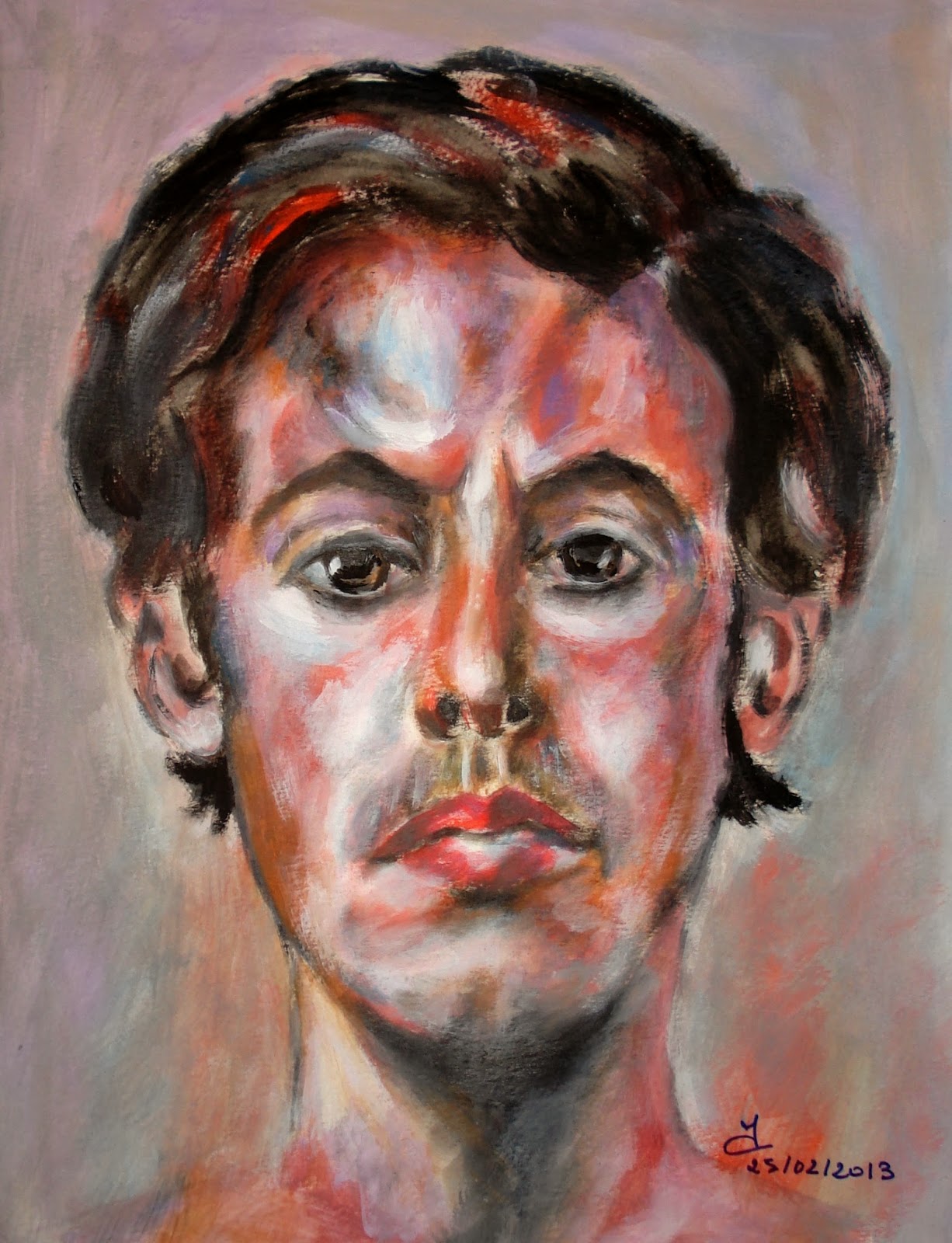 Portraits par Josette, acrylique, pastel, fusain.: portraits à l'acrylique