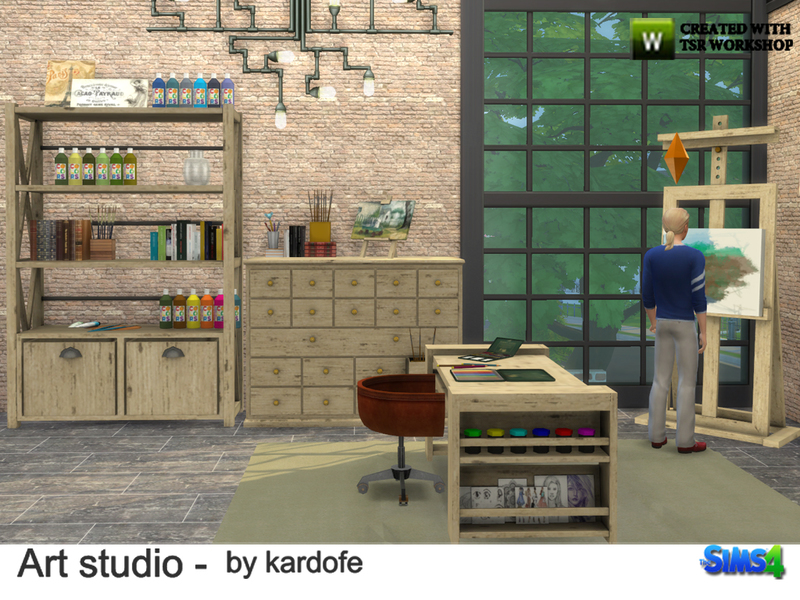 Sims 4 CC's - The Best: Art studio by Kardofe