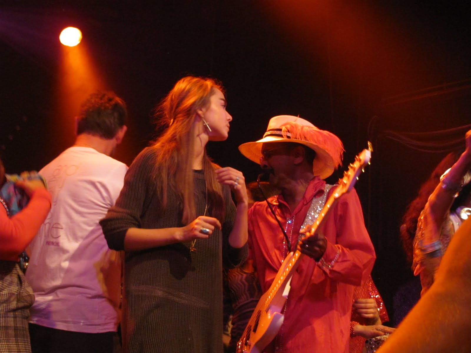 On stage with Larry Graham