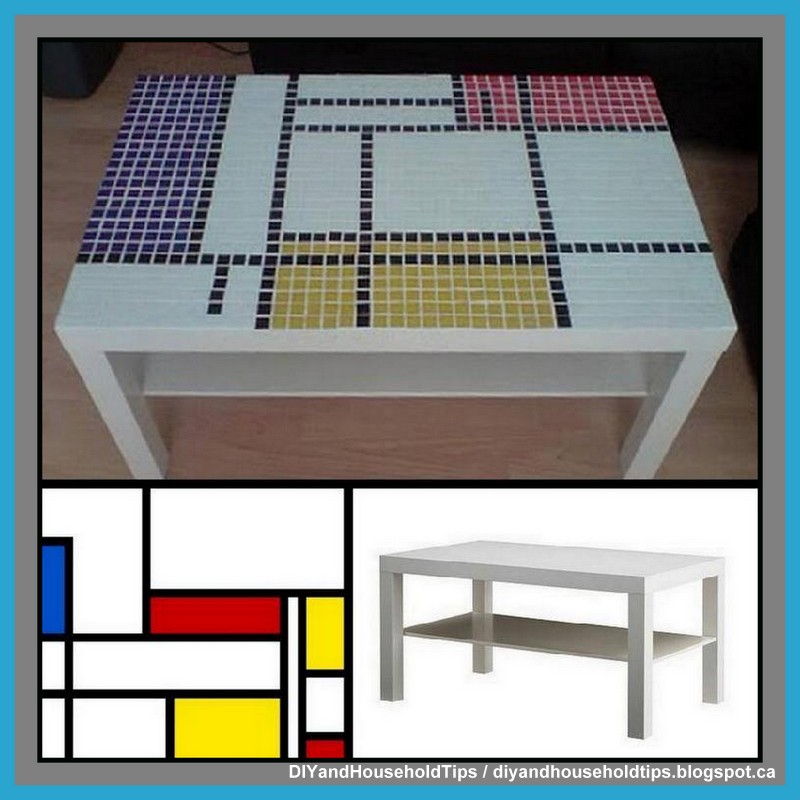 DIY And Household Tips: Mondrian Coffee Table