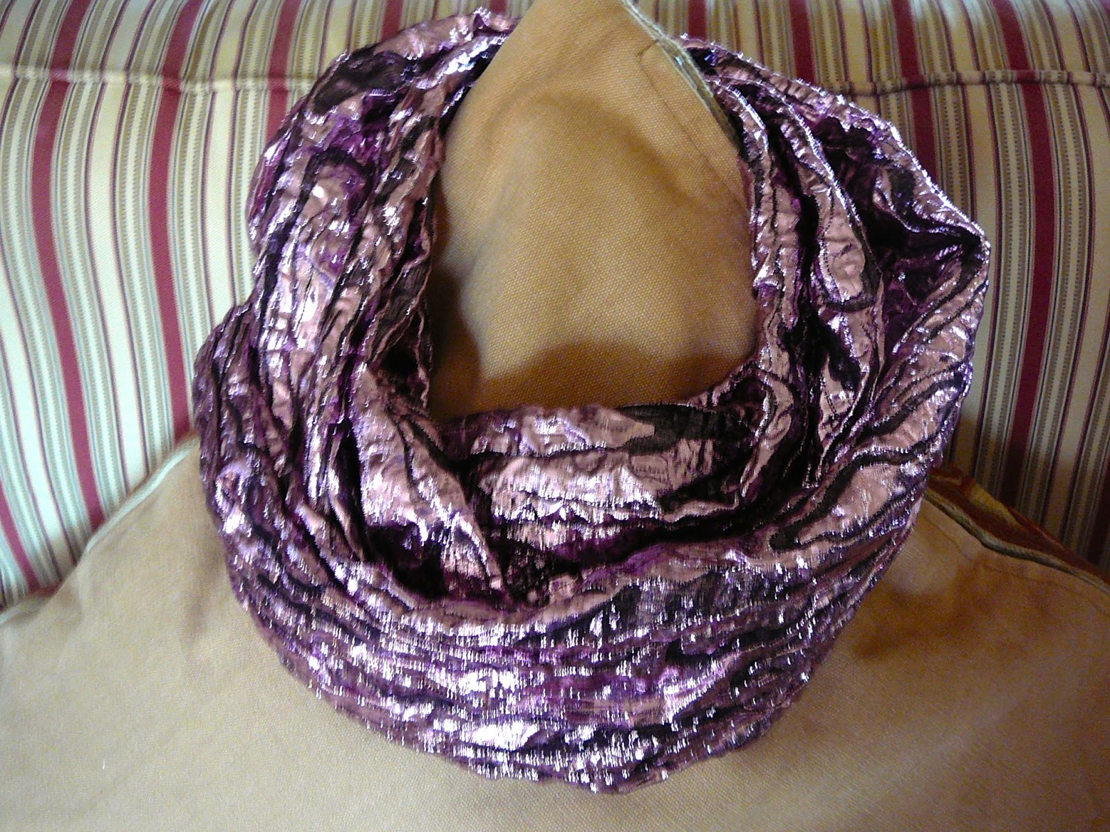 The Hidden Pantry: FESTIVE PARTY Scarves End this Sewing Project