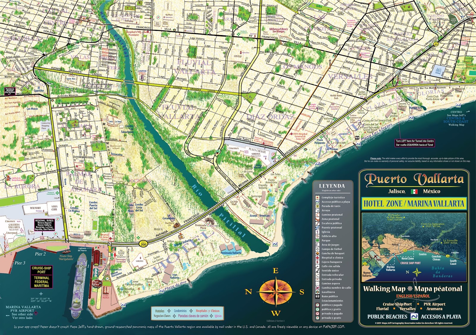 Mapa Jeff Cartography: Puerto Vallarta Maps