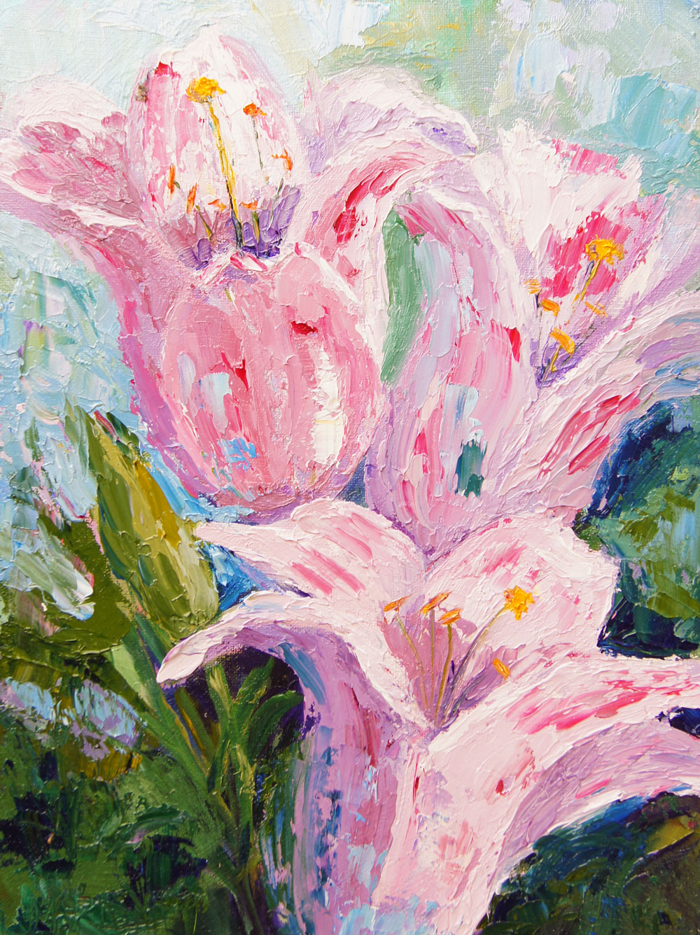 Palette Knife Painters, International: Heads Up, Floral impressionist ...