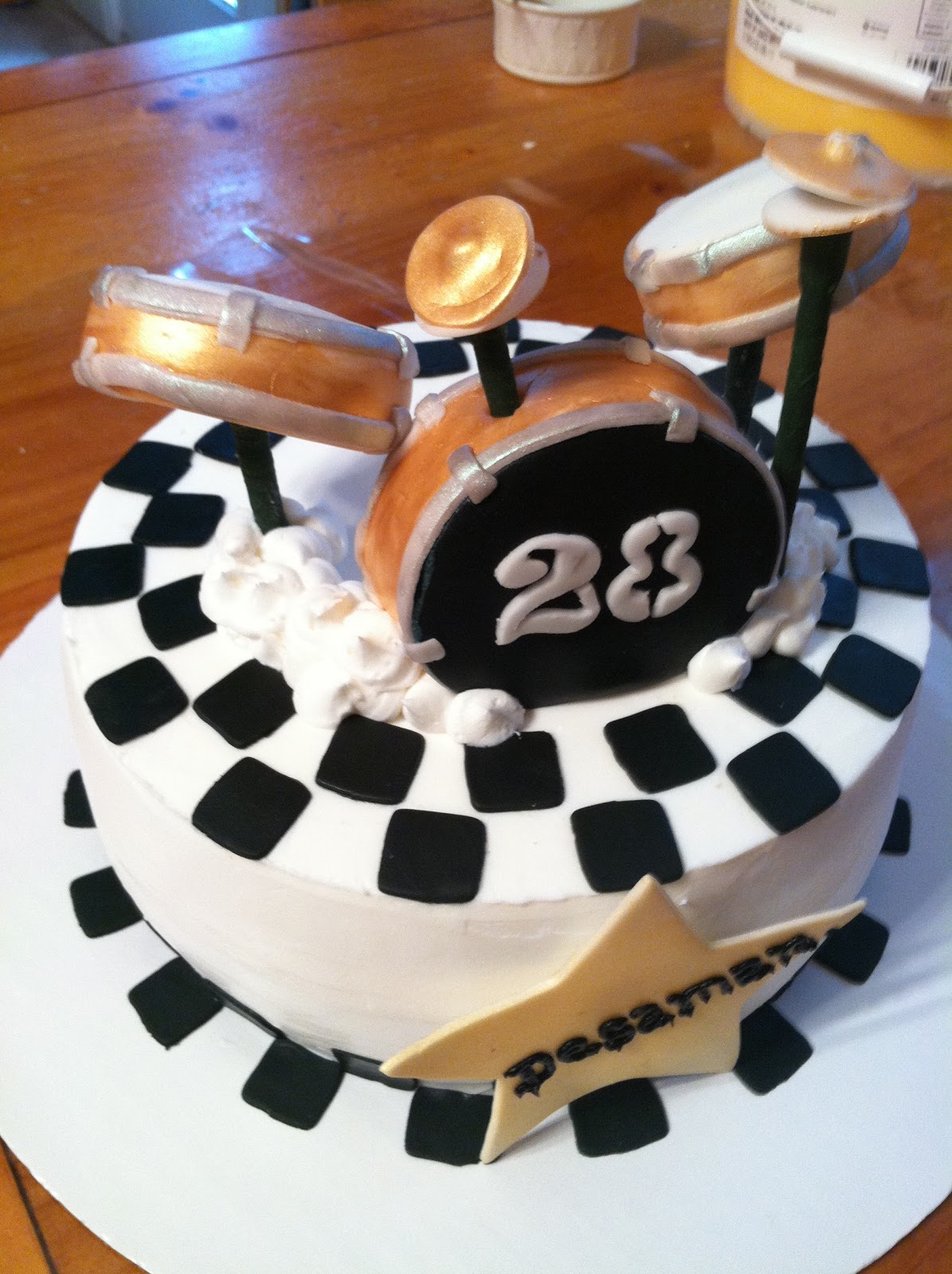Introducing....: Drummer cake for a Drummer's birthday