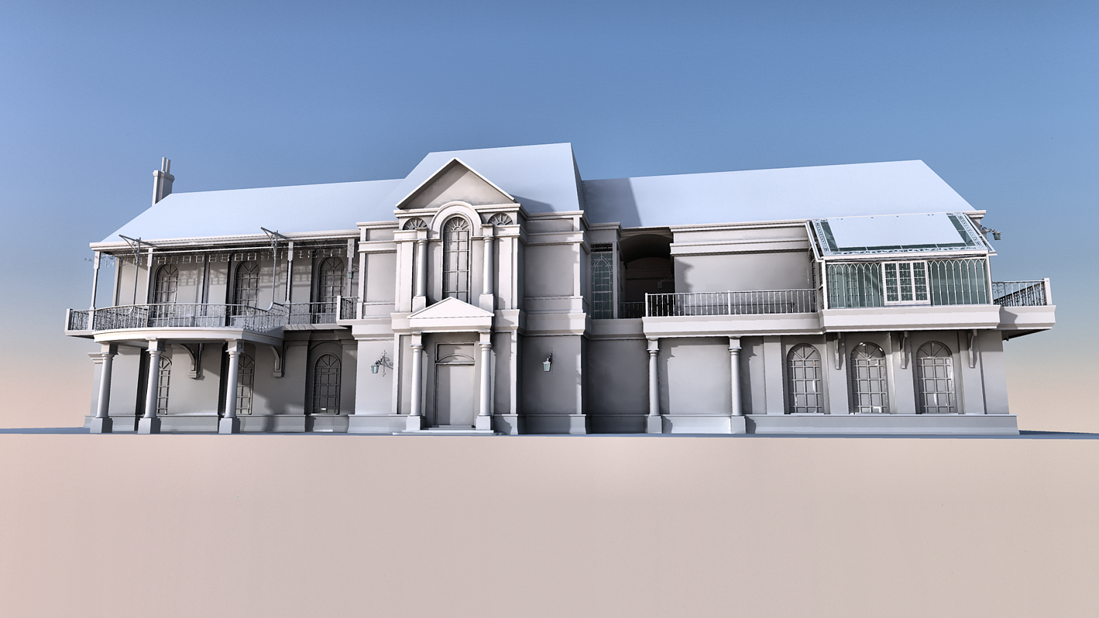 Alex sLevin: Spencer Manor [CG ENVIRONMENT CONCEPT]