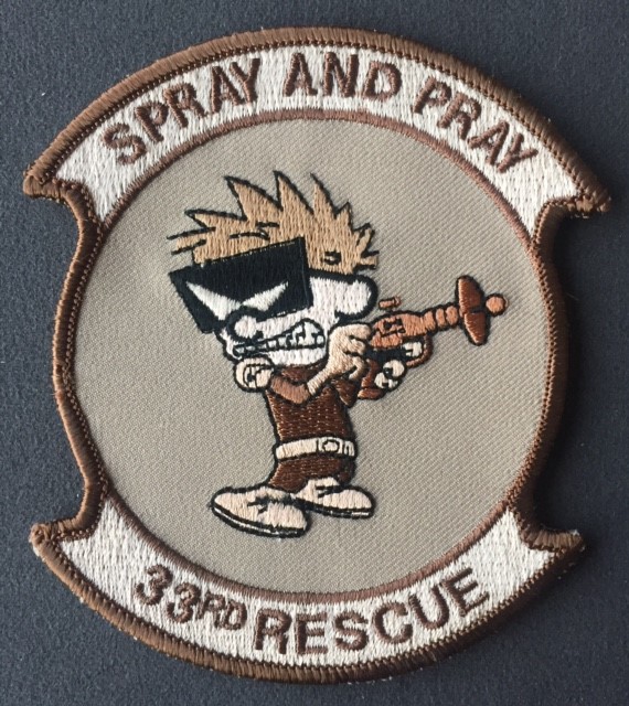 THE USAF RESCUE COLLECTION: USAF 33rd RQS / Spray and Pray Patch