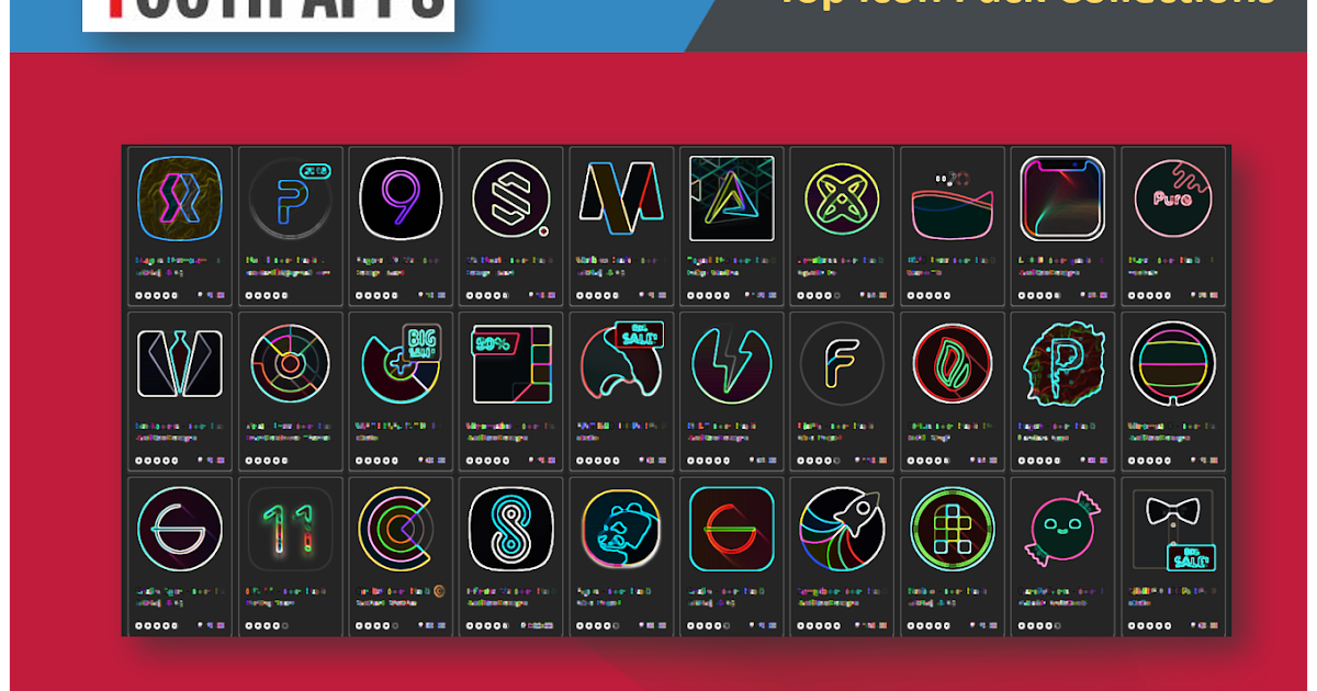 Latest & Top ICON Pack Collections for Android - Youth Apps