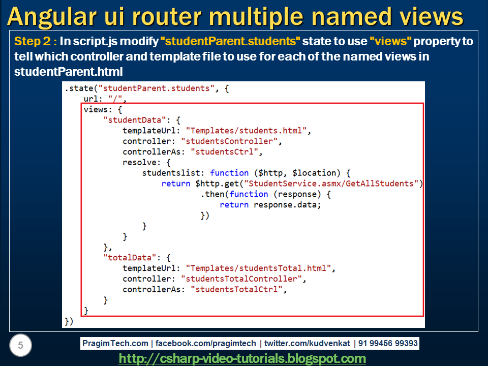Sql server, .net and c# video tutorial: Angular ui router multiple ... Sql server, .net and c# video tutorial: Angular ui router multiple ...