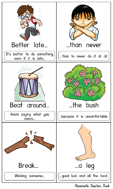 Passionate Teacher Tools: Proverbs Matching Game Set 1 (60 proverbs)