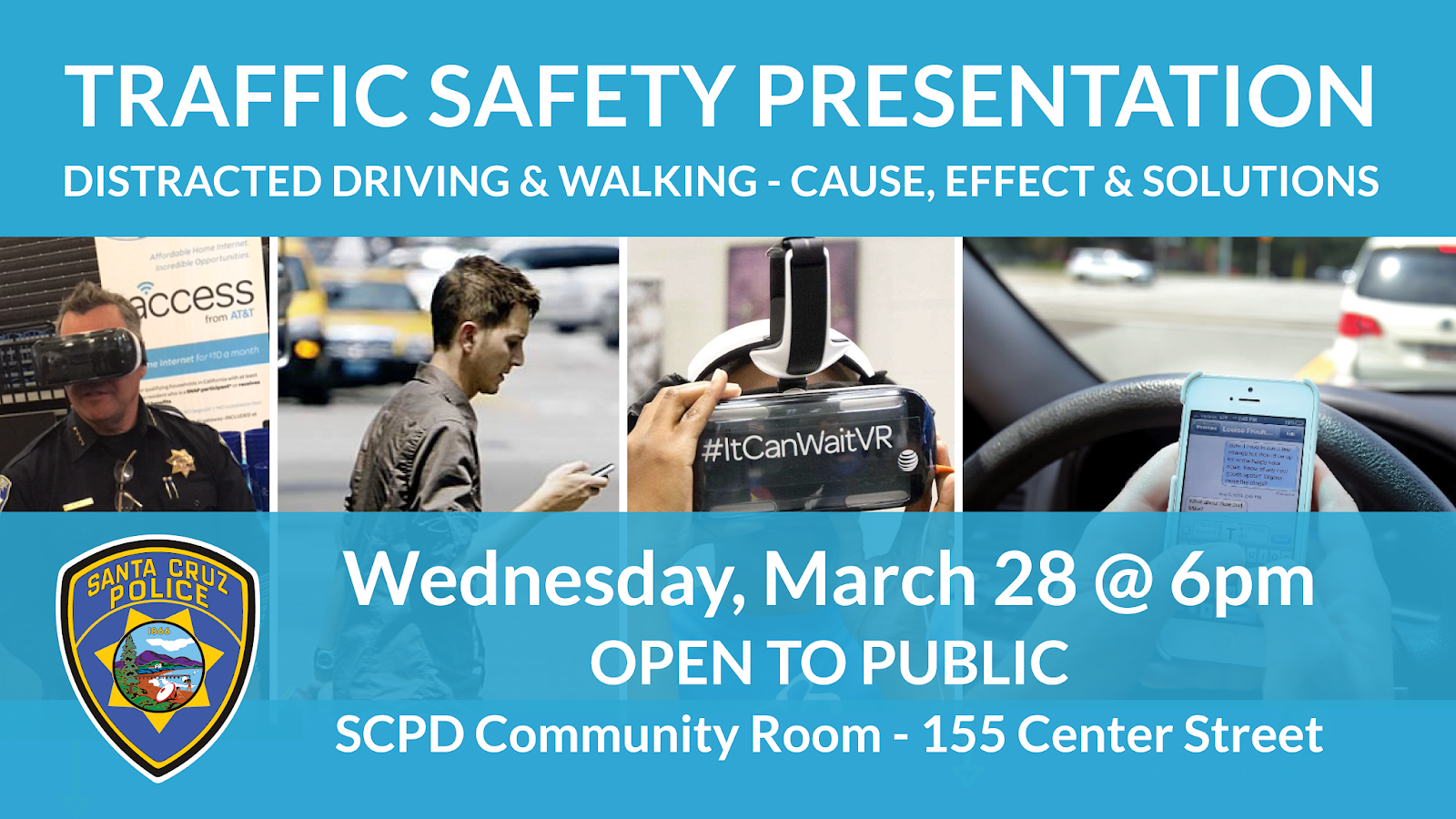 Santa Cruz Police: Community Invitation To SCPD Street Smarts Traffic ...