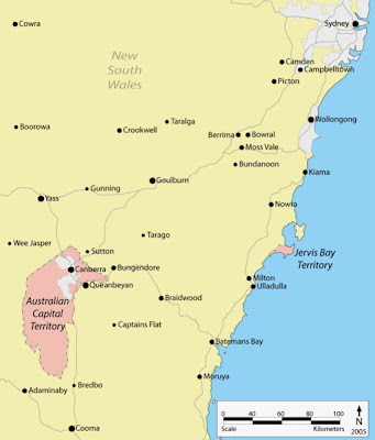 Australian Capital Territory Map | Map of Australia Region Political