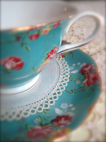 Tea With Friends: Adding a touch of elegance to a teacup and saucer