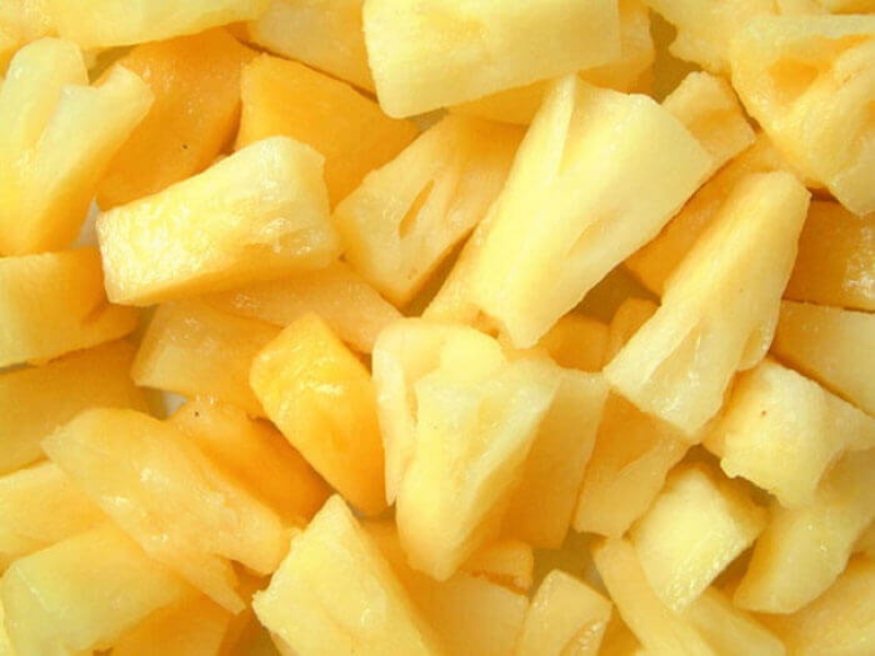 Frozen pineapple