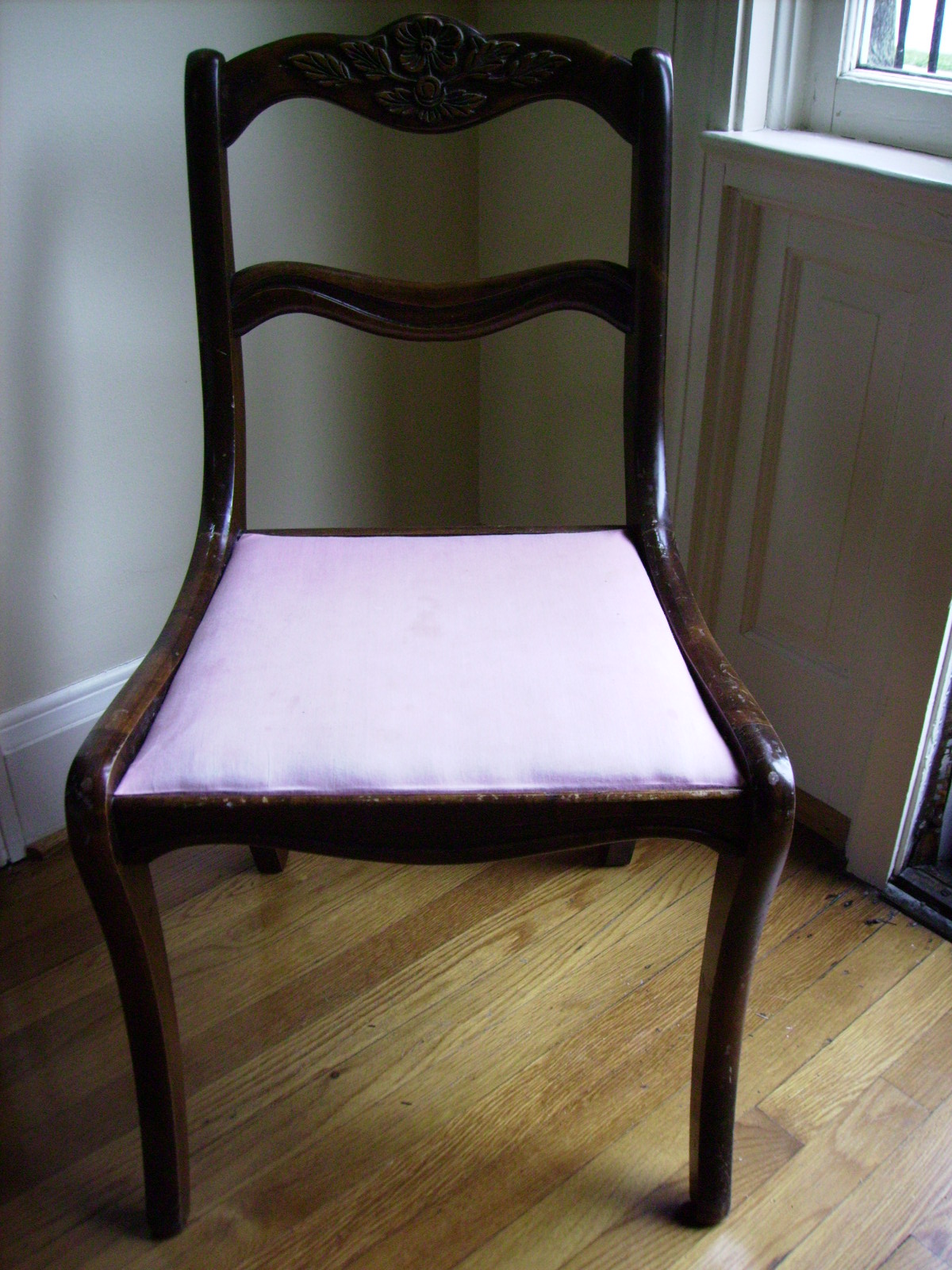 RPK Interiors: Mahogany Rose Back Chairs turned Shabby Chic