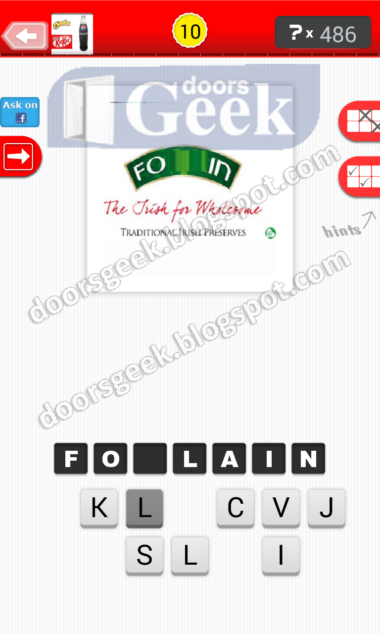 Guess The Food [Level 33-10] answer ~ Doors Geek