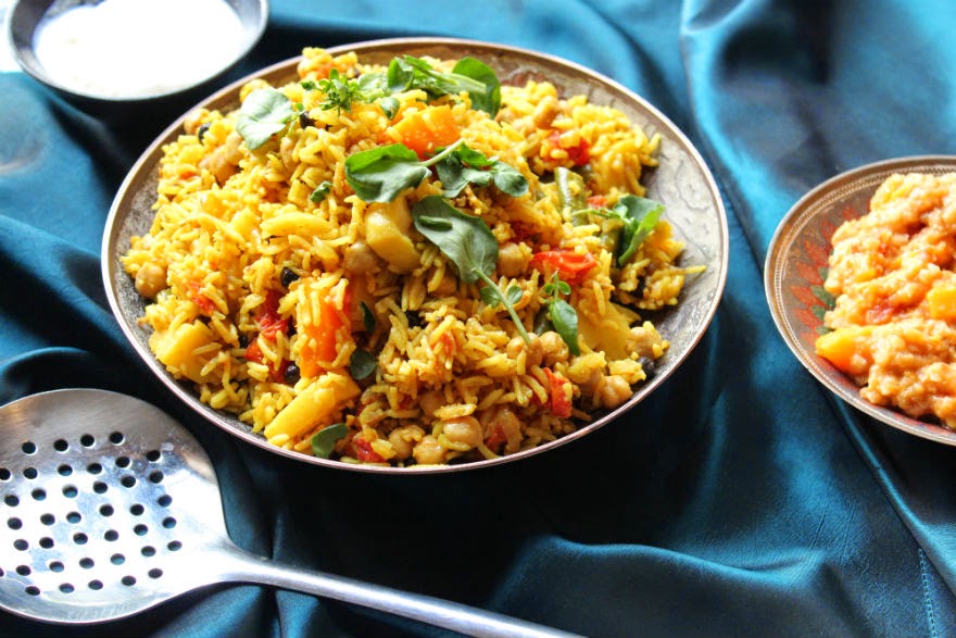 Postcards to France: Vegetable Biryani with Dahl