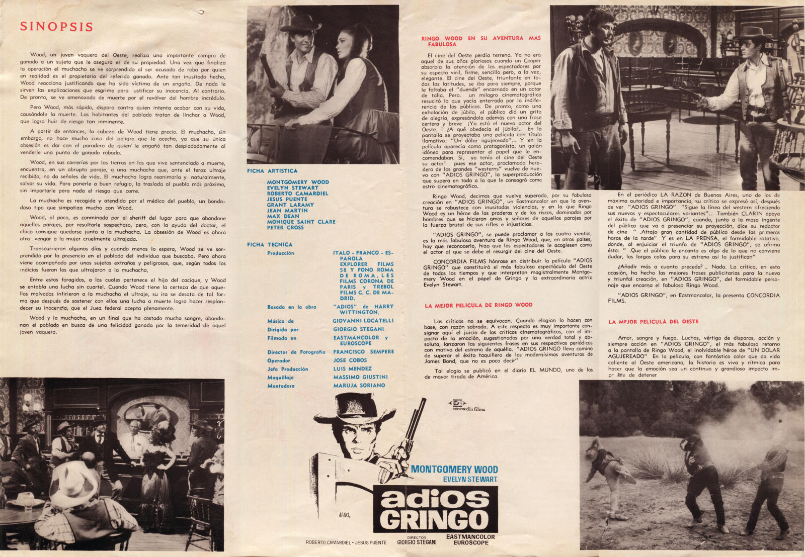 MON NOM EST PERSONNE: LES IMAGES DU WESTERN SPAGHETTI.: "ADIOS GRINGO ...