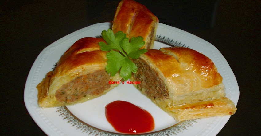 Karin's Recipe: Pastry Gulung Isi Daging Cincang/Saucijzenbroodje ...