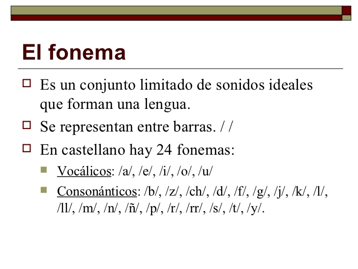 FONÉTICA Y FONOLOGIA: EL FONEMA