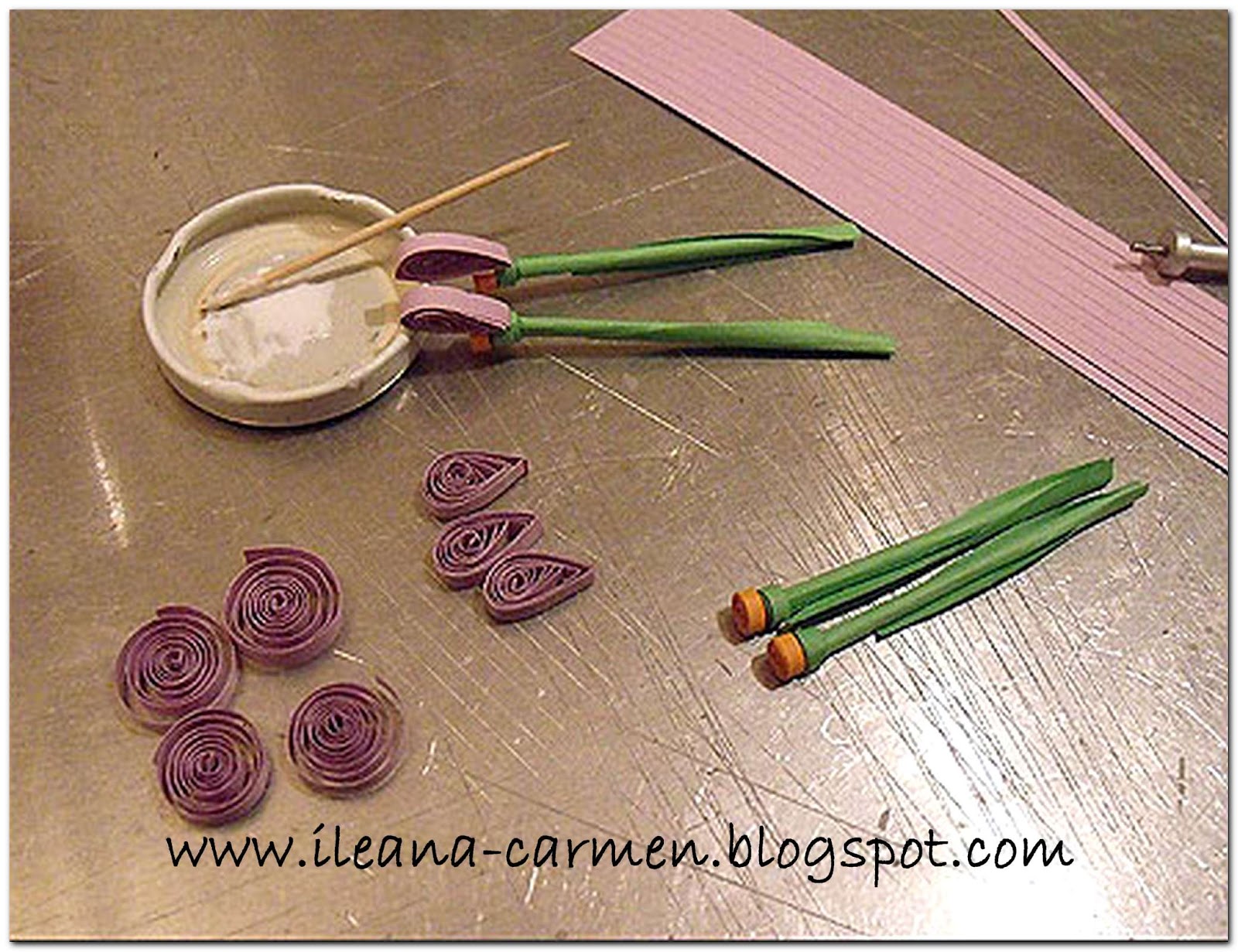 hobbies: TUTORIAL - 3d Crocuses Made by Quilling Method