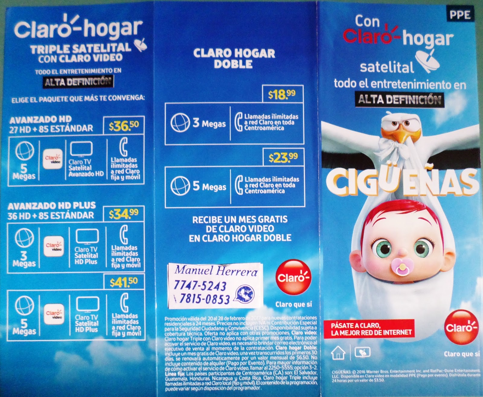 Plan de Celular, TV Cable e Internet Residencial Claro.: Triple Play ...