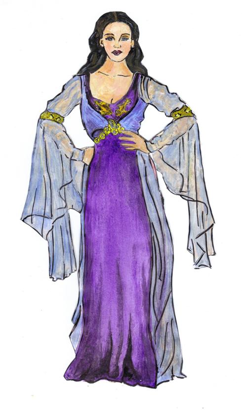 ☆Sharon's Sunlit Memories☆: Morgana Paper Doll - Black Lace / Green ...