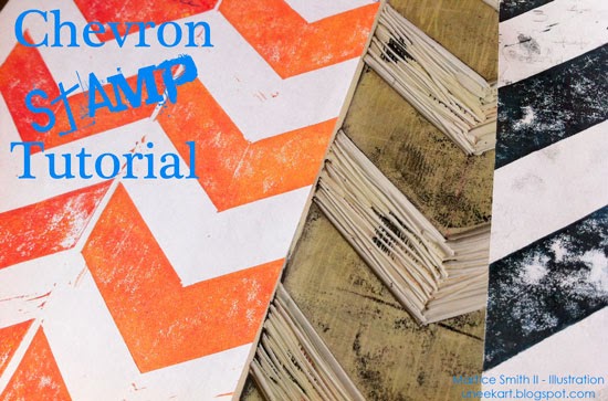 TUTORIAL ::Chevron Stamp:: | Martice Smith Fine Art + Design Blog