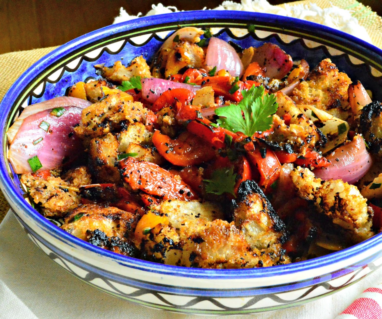 Grilled Bread Salad with Peppers, Onions and Urfa Chilies - This Is How ...