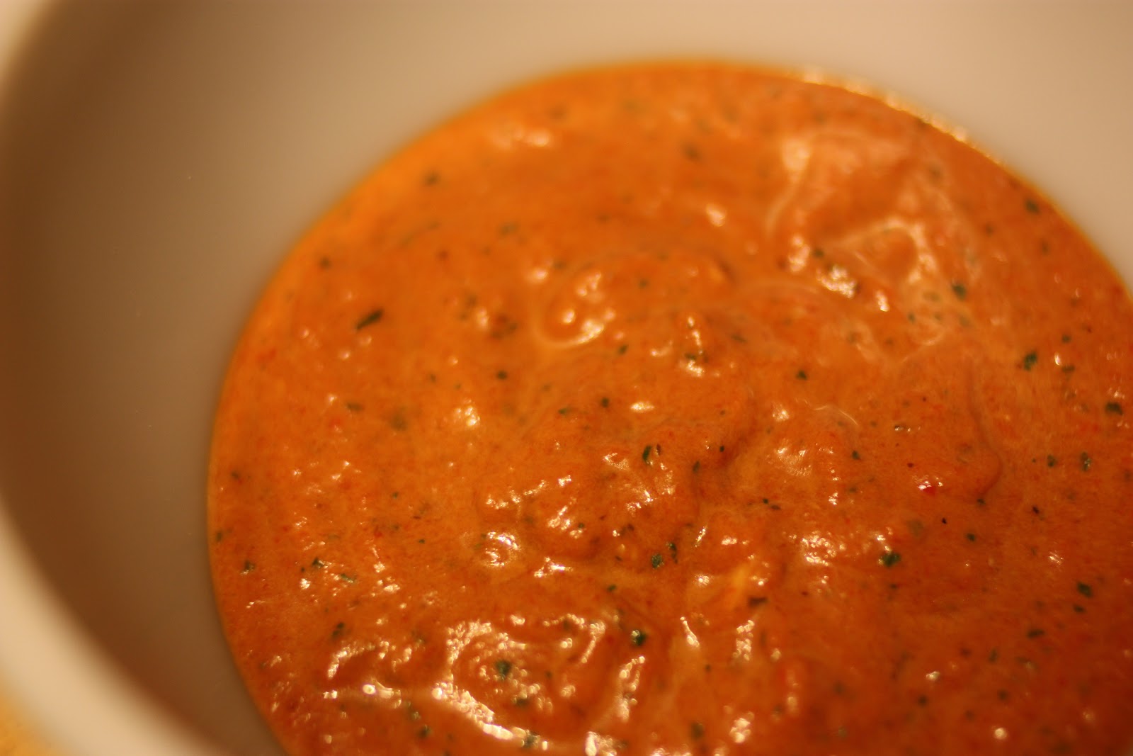 A House Full of Health: Portobello Stack with Roasted Red Pepper Coulis