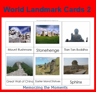 Memorizing the Moments: Vocabulary Cards