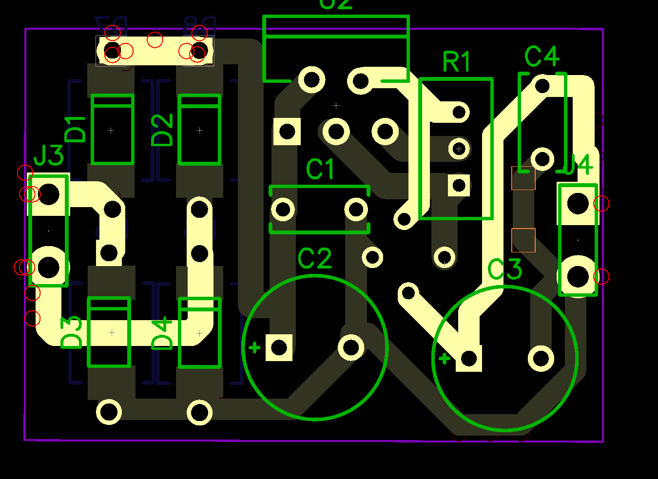 đead: linear PSU - custom made PCBs no. 1