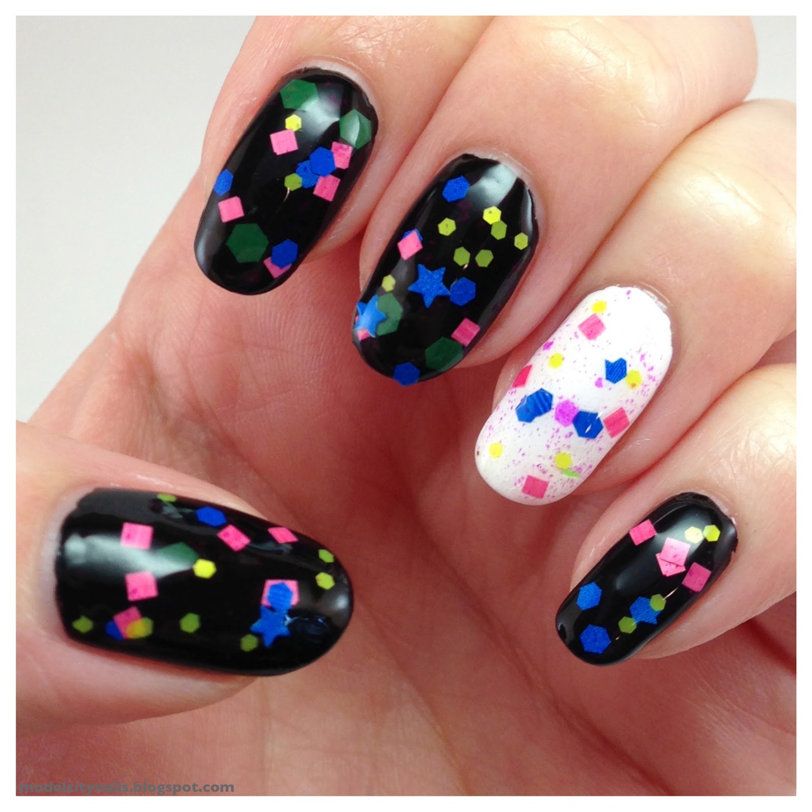Model City Nails: Fantasy Nail Lacquer Rainbow Rocket and Mercury Bubblegum