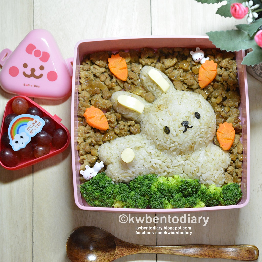 Karenwee's Bento Diary: Bento2015#Jun22~Bunny Bento