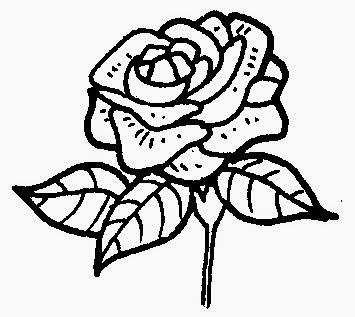 Dunia Sekolah: Gambar Hitam Putih (Drawing) - Bunga & Pokok