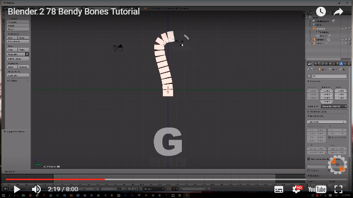 Blender 】Bendy Bones うねうねと動くあの構造を手軽に作成-日刊! CGデザイナー情報