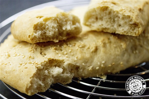 Naan Barbari of Perzisch platbrood - Marijke kookt