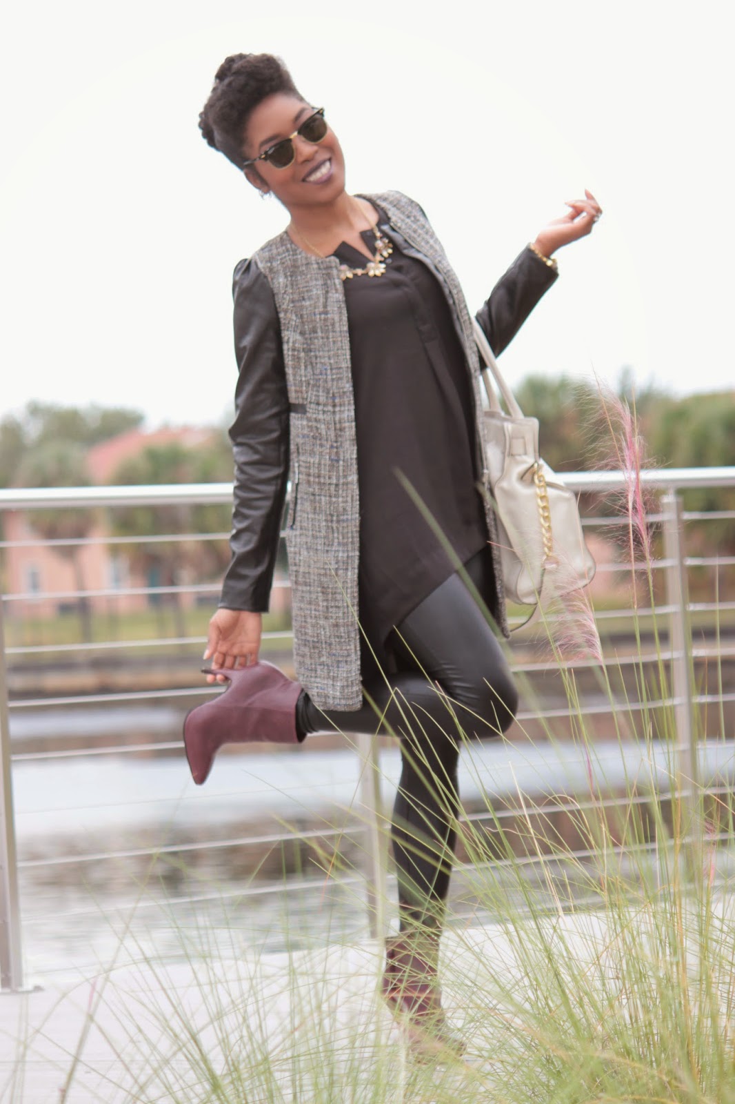 OOTD:Tweed Winter Coat 2 Ways - FASHIONTOLIVE + FASHIONABLEFOODIVA
