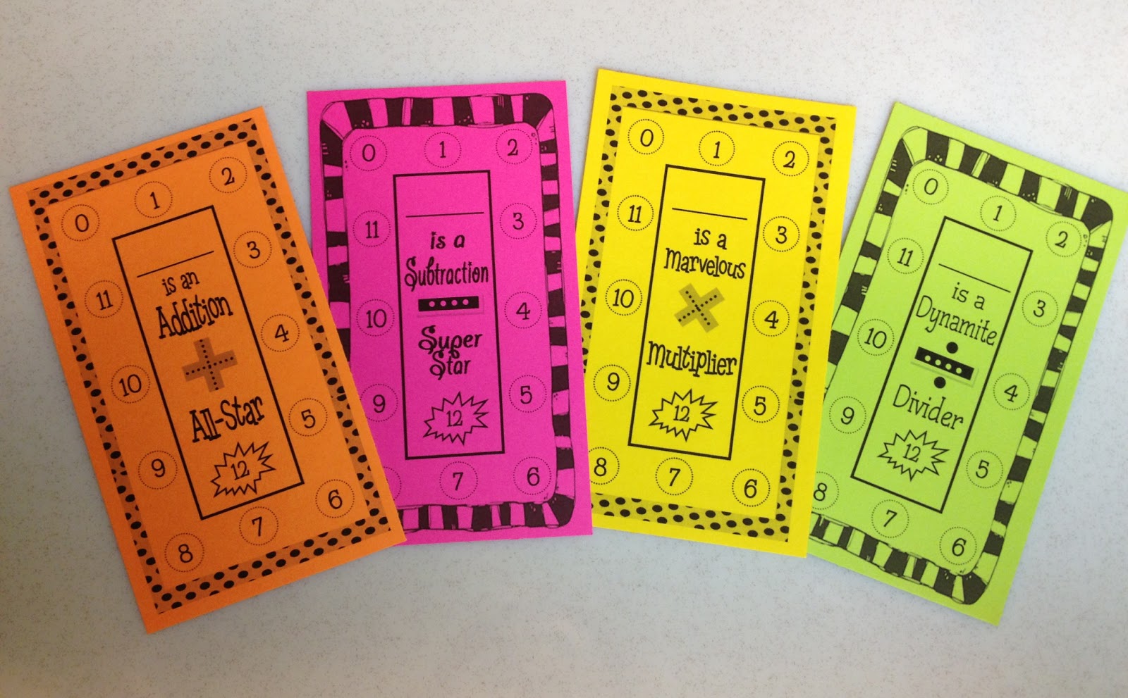 Totally Terrific in Texas: Math Fact Practice and Punch Cards