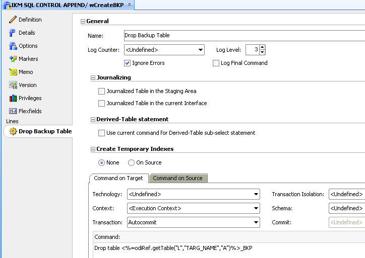 Oracle Data Integrator 11g - Use Cases: Creating a Custom Integration Knowledge Module to Backup ...