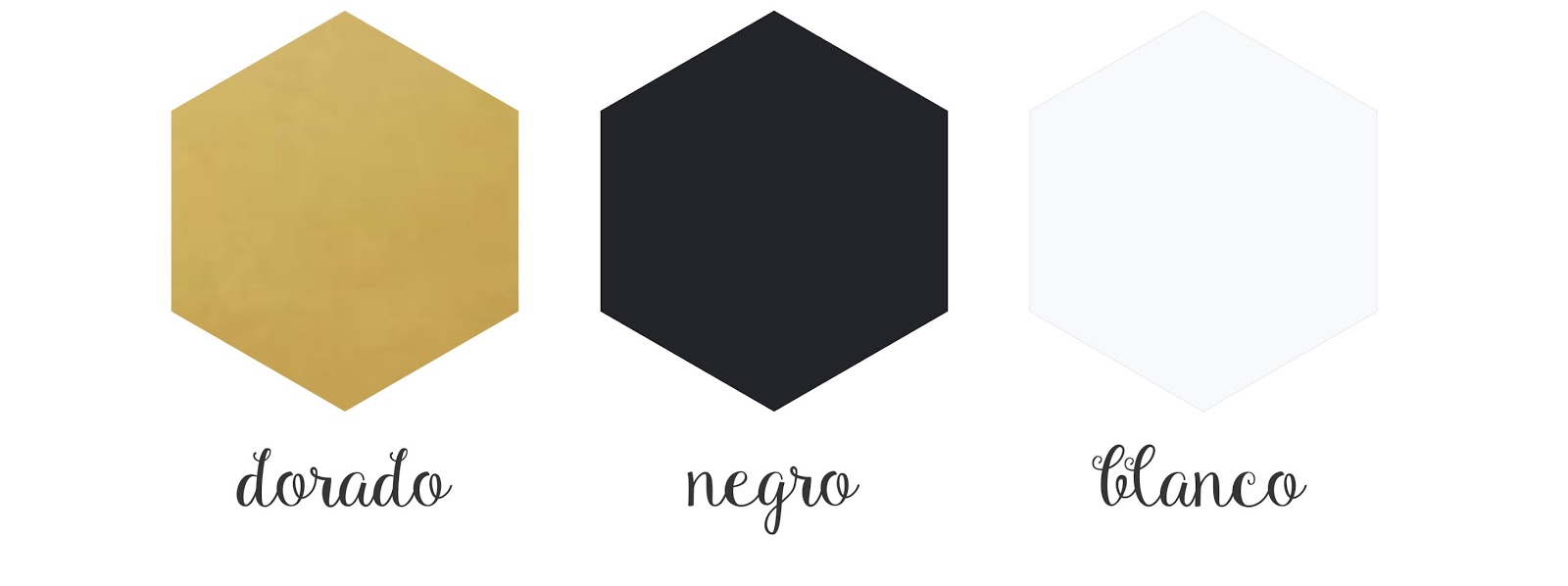 Color Palette: Dorado, blanco y negro - OHMAIGOD!