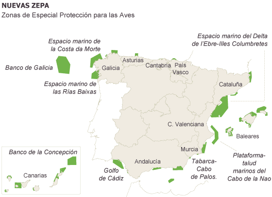 La Buena Noticia del Día: En España más zonas ZEPA