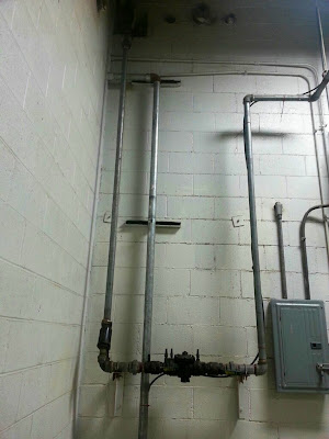 Reliance Plumbing: Cast Iron Roof Drain Vent Stack Installation