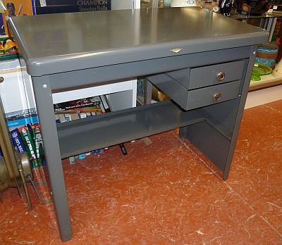 Antiques On Kent: SOLD Mid-Century "Cole Steel" Metal Desk
