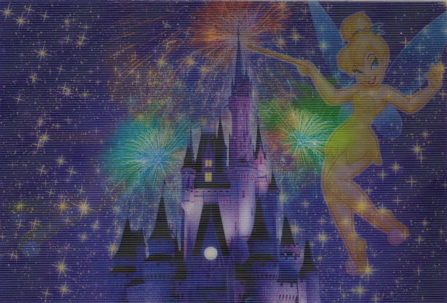 My Favorite Disney Postcards: Tinkerbell and Cinderella's Castle in 3-D