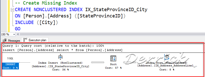 德瑞克:sql Server 學習筆記 Sql Server Look At Execution Plan And Index Use Index Hint With 1538