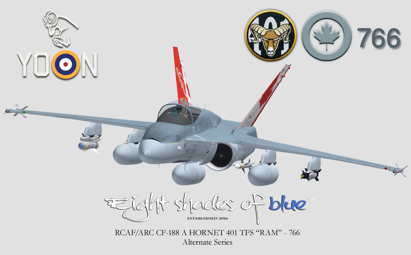 Eight Shades Of Blue Rcaf 401 Tfs Ram Cf 188 A Alternate Series