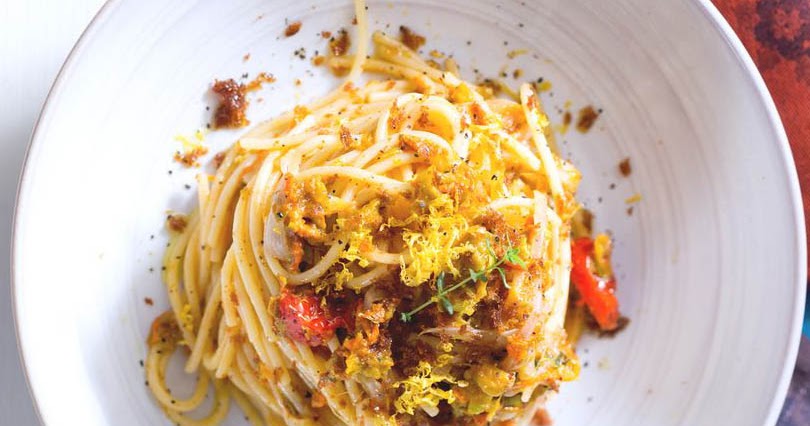 Spaghetti alla Bottarga con Pomodorini