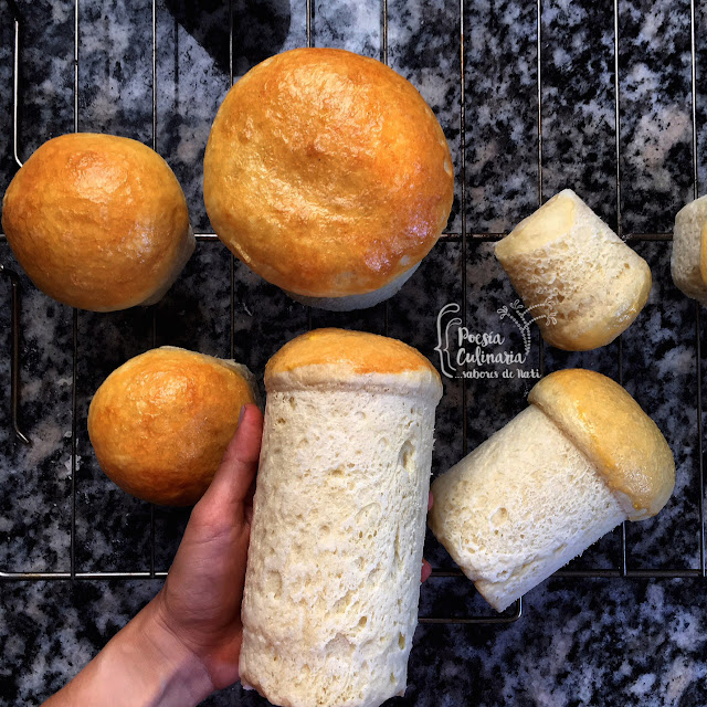 Poesía Culinaria . Sabores de Nati: Cuencos de pan / Pan en lata